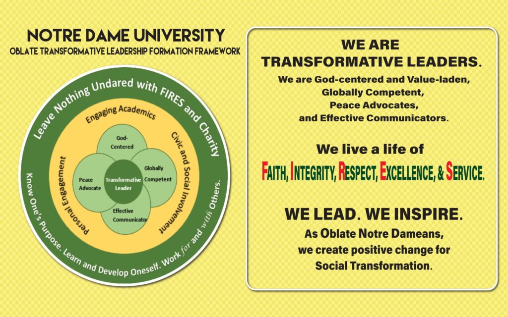 Oblate Transformative Leadership Formation Framework – Notre Dame ...